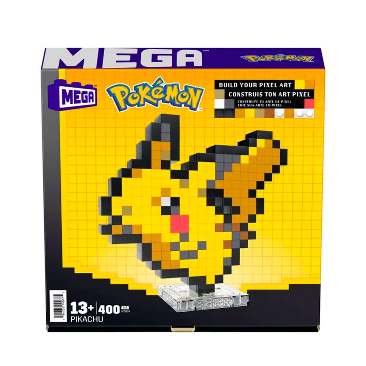 Set De Pikachu Pixel Armable Pokemon Multicolor HTH74 - La Marina ...