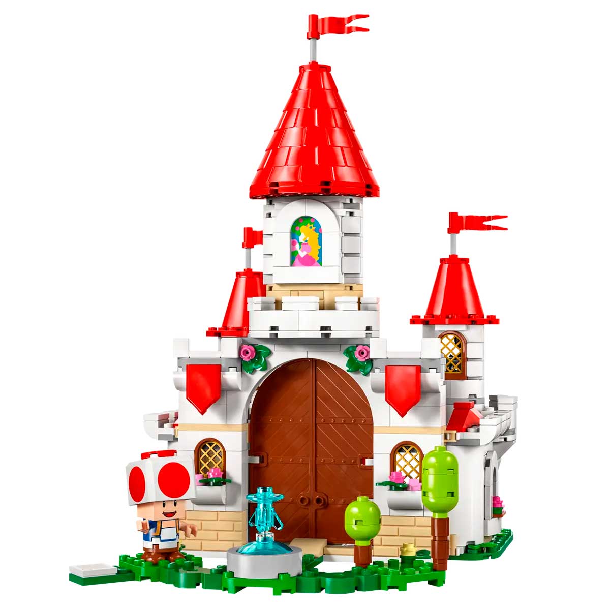 Set de combate contra roy en castillo peach armable Lego multicolor ...