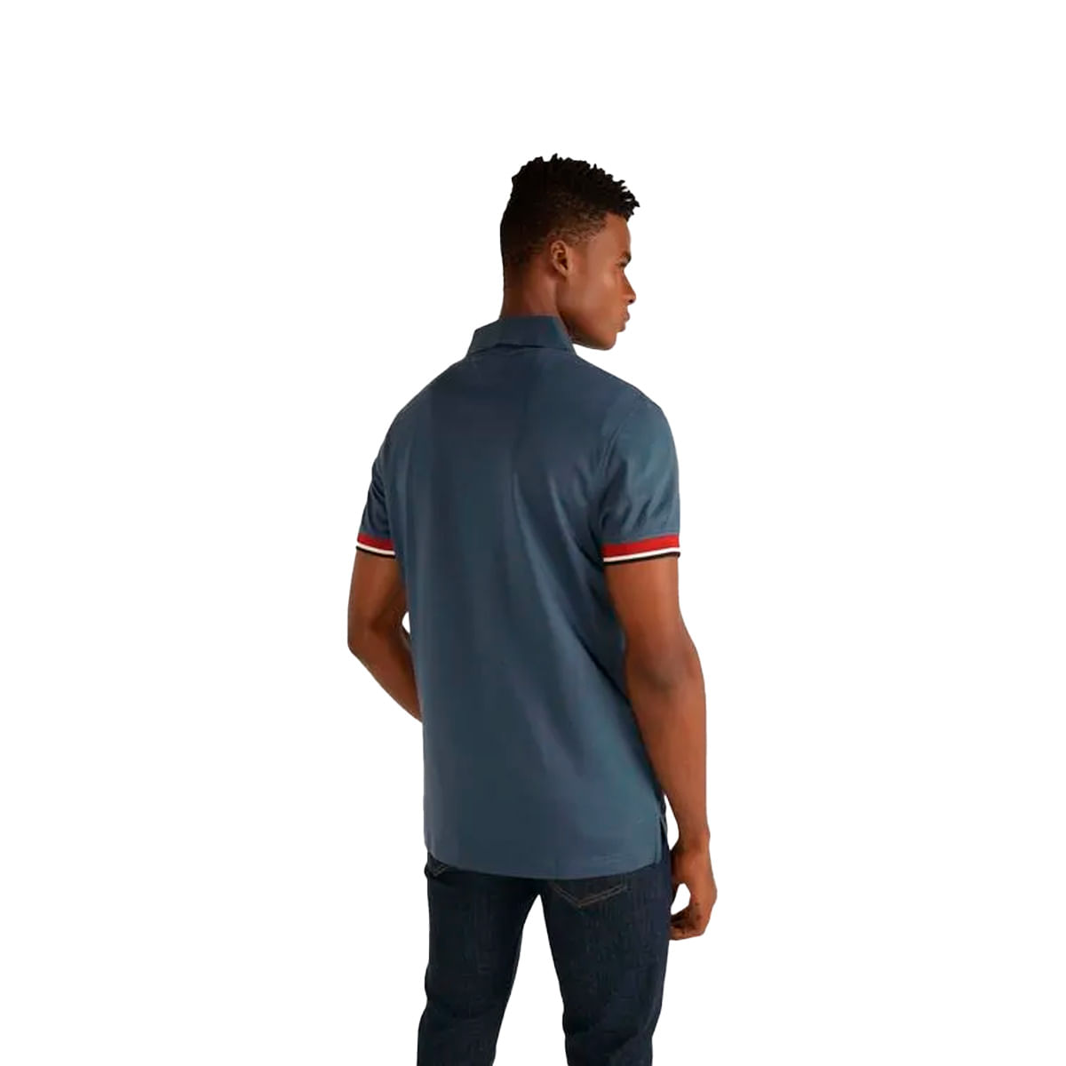 Playera Polo Para Caballero Tommy Hilfiger Azul MW0MW35588-DBZ - La Marina