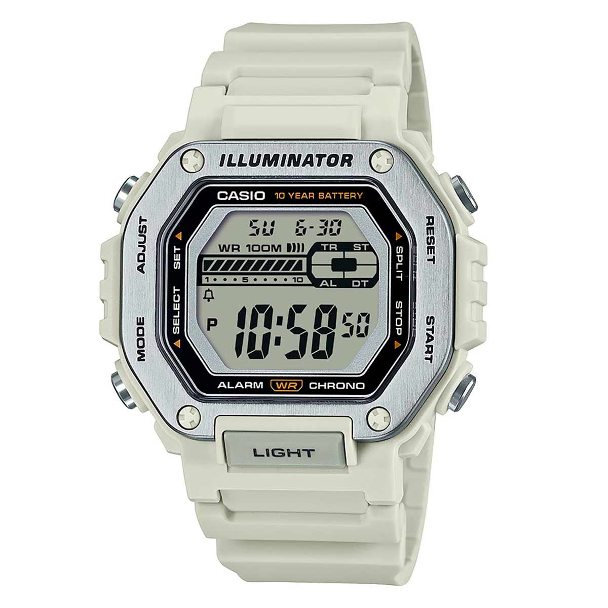 Reloj Casio blanco para caballero MWD-110H-8AVCF - La Marina Tienda en ...