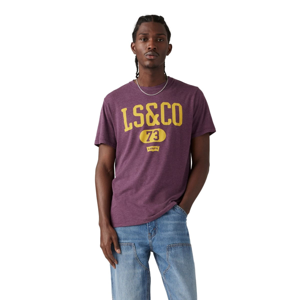 Playera Levis morado para caballero 22491-1646 - La Marina Tienda en línea