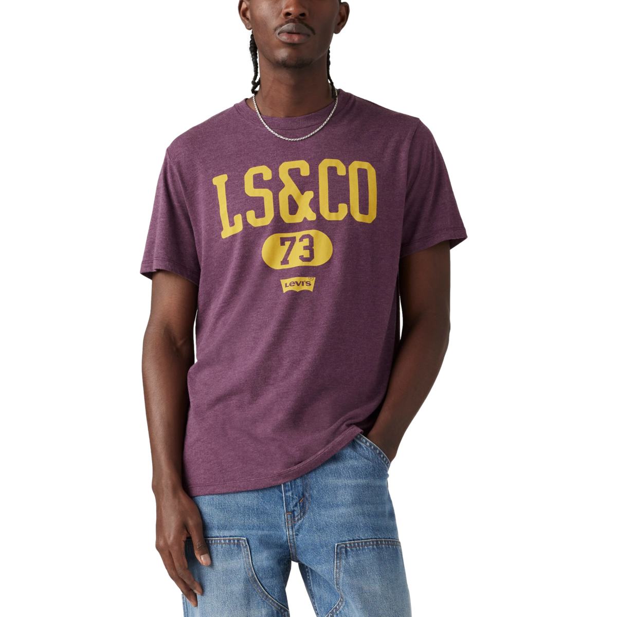 Playera casual para caballero Levis morado 22491-1646 - La Marina ...