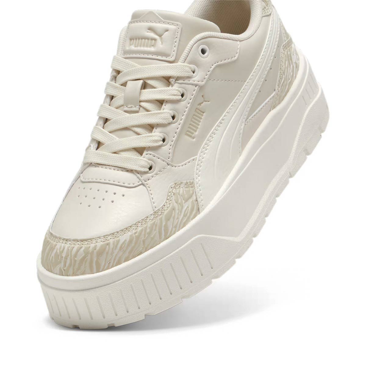 Tenis casual para dama Puma beige 398795 01 - La Marina Tienda en línea