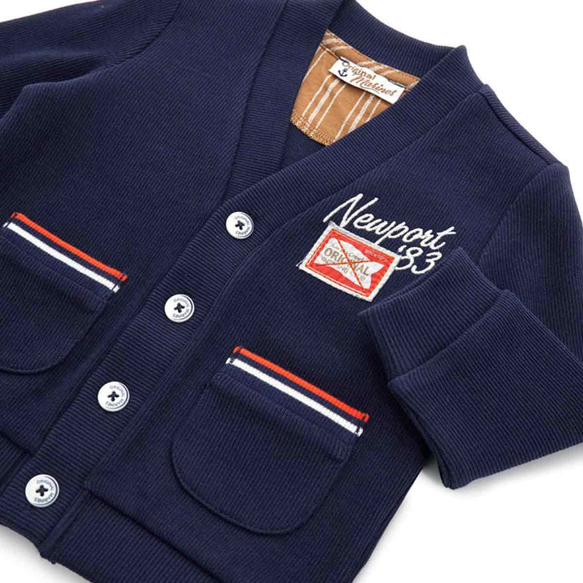 Suéter abierto para bebé Original Marines azul marino dep0283nm