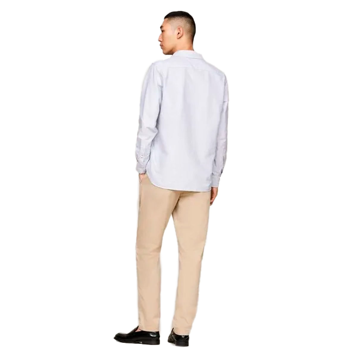 Camisa casual para caballero Tommy Hilfiger azul mw0mw36238-0a8 - La Marina