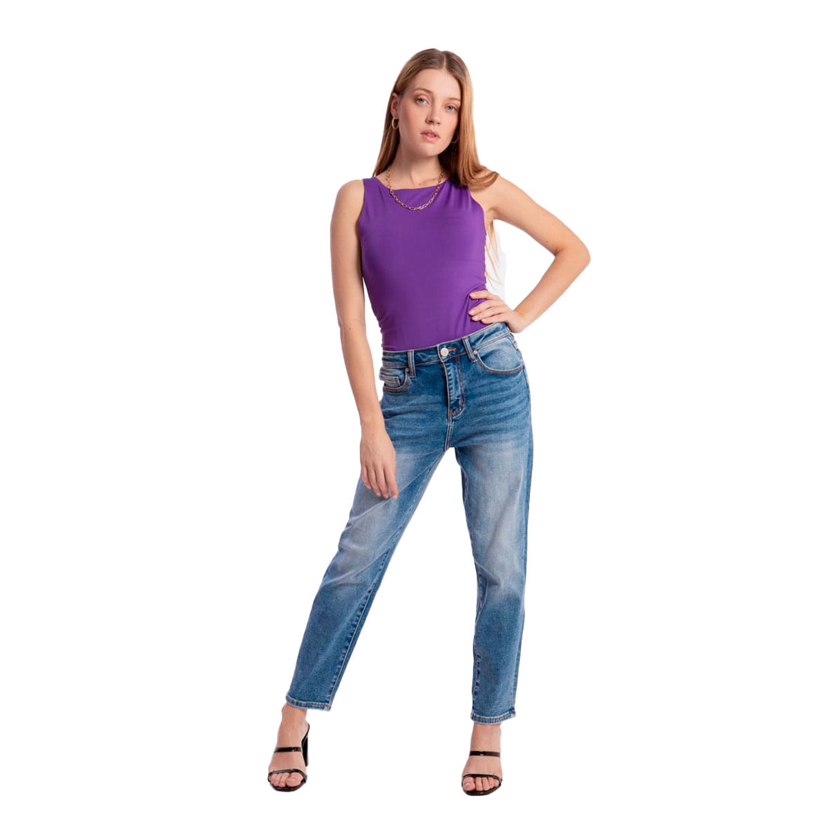 Blusa Casual Para Dama Balam Morado BB0031 - La Marina