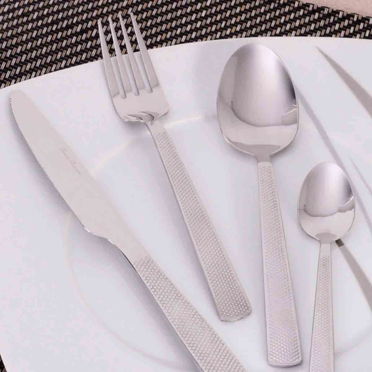 Juego de cubiertos Crown Baccara plateado gacet