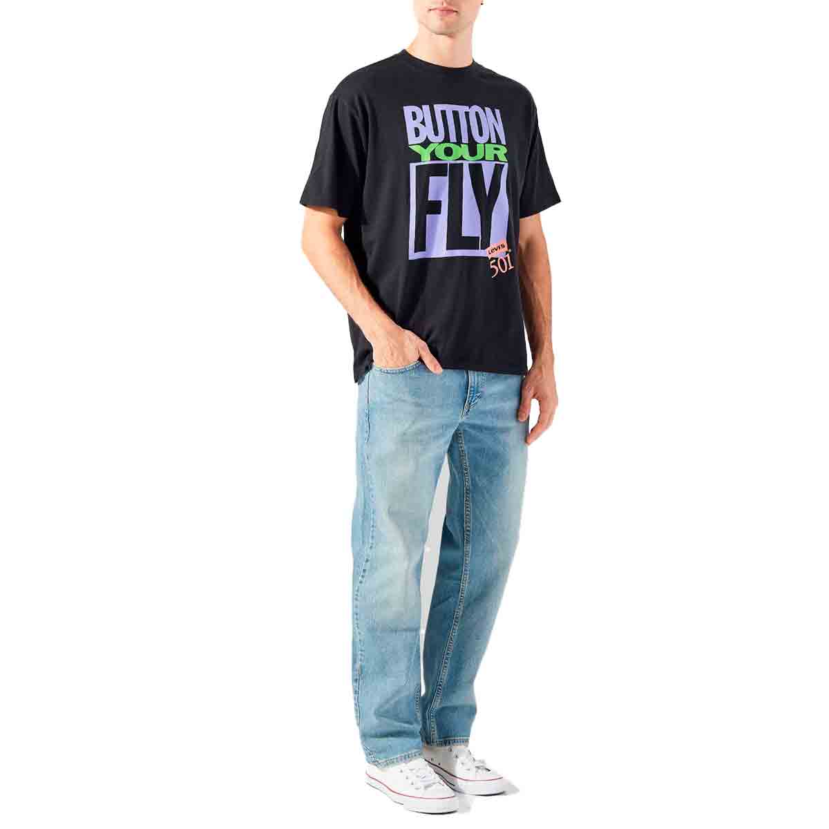 Playera Levis negro para caballero 87373-0355 - La Marina Tienda en línea