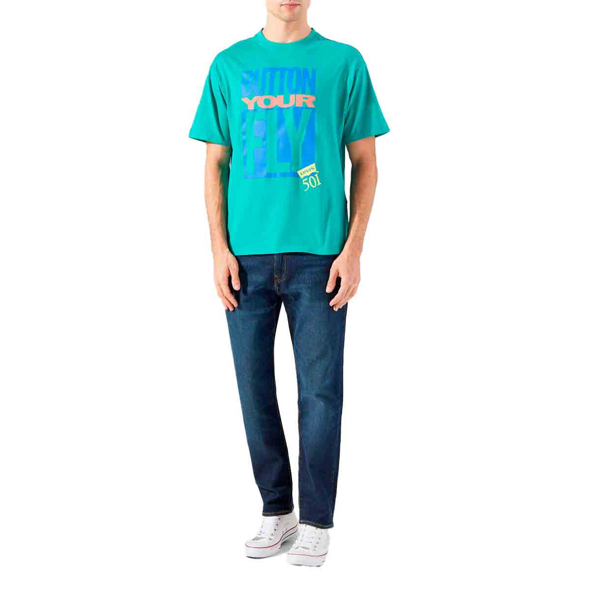 Playera Levis para caballero verde 87373-0359 - La Marina Tienda en línea