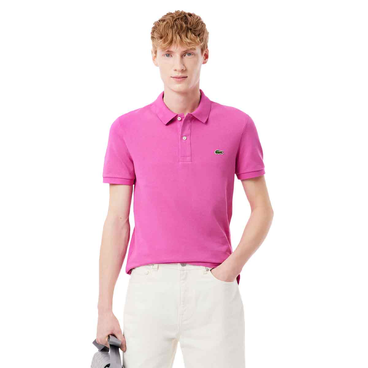 Playera tipo polo Lacoste rosa para caballero ph4012-i1l - La Marina ...
