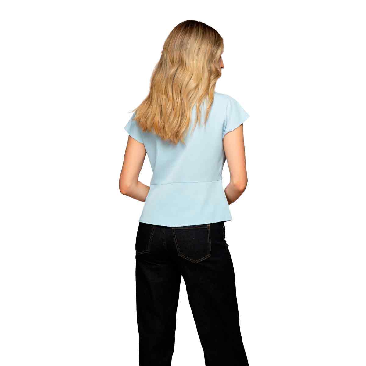 Blusa Ferriano azul para dama bp01658 - La Marina Tienda en línea