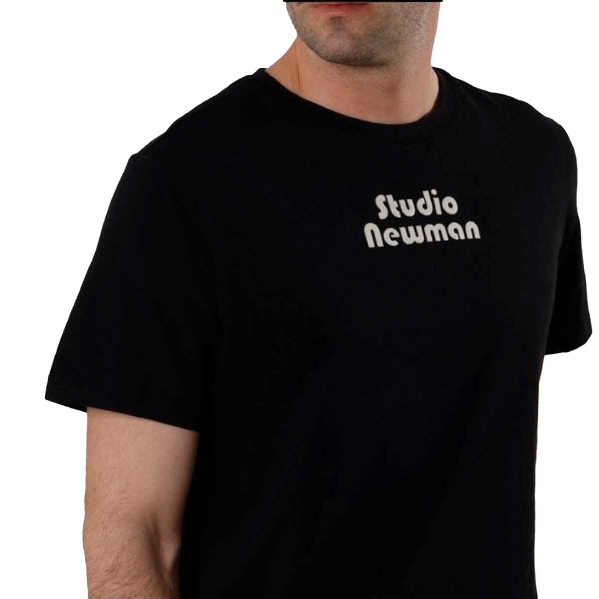 Playera Newman negro para caballero LATERAL RRMC03 - La Marina Tienda ...