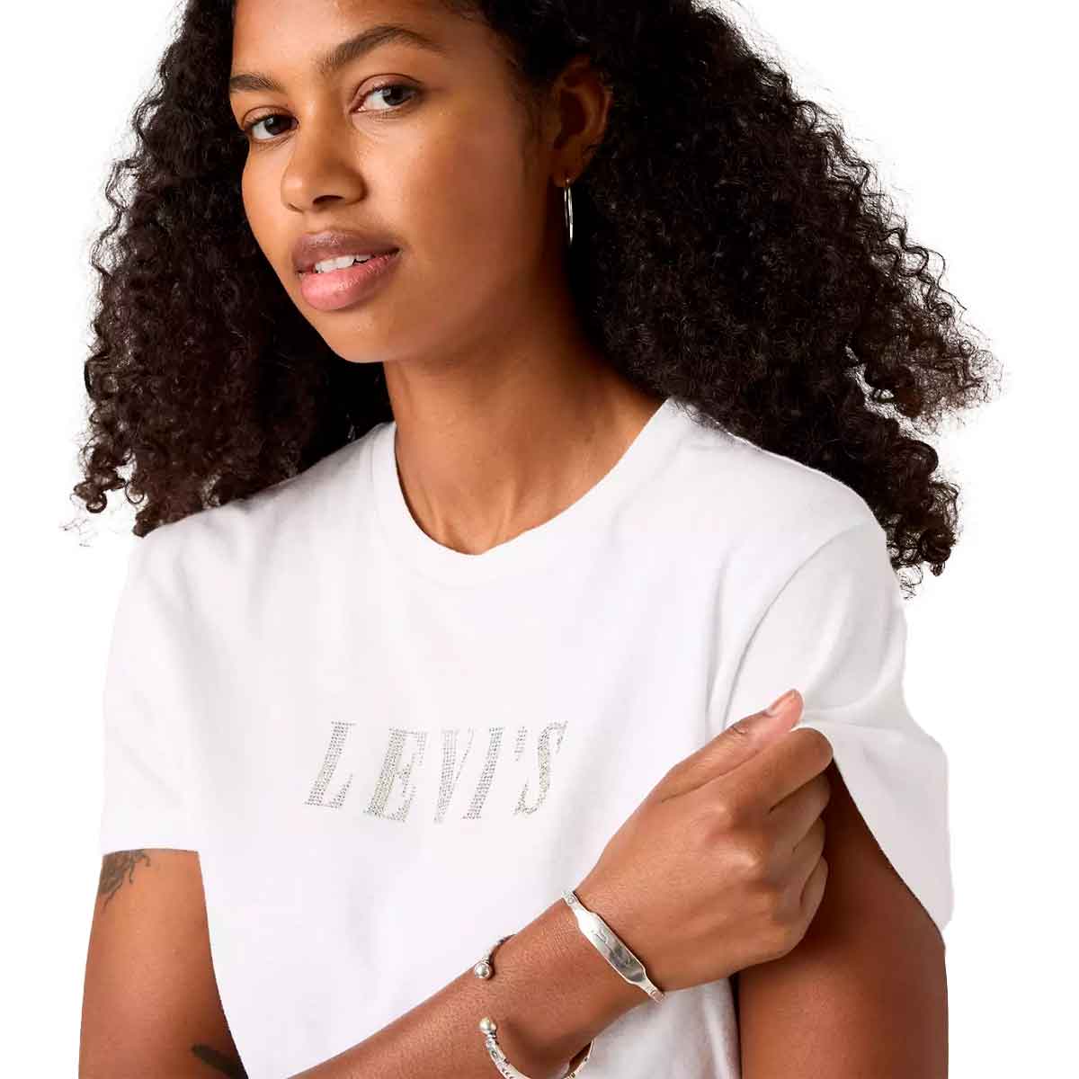 Playera Levi's blanco para dama A2226-0140 - La Marina Tienda en línea