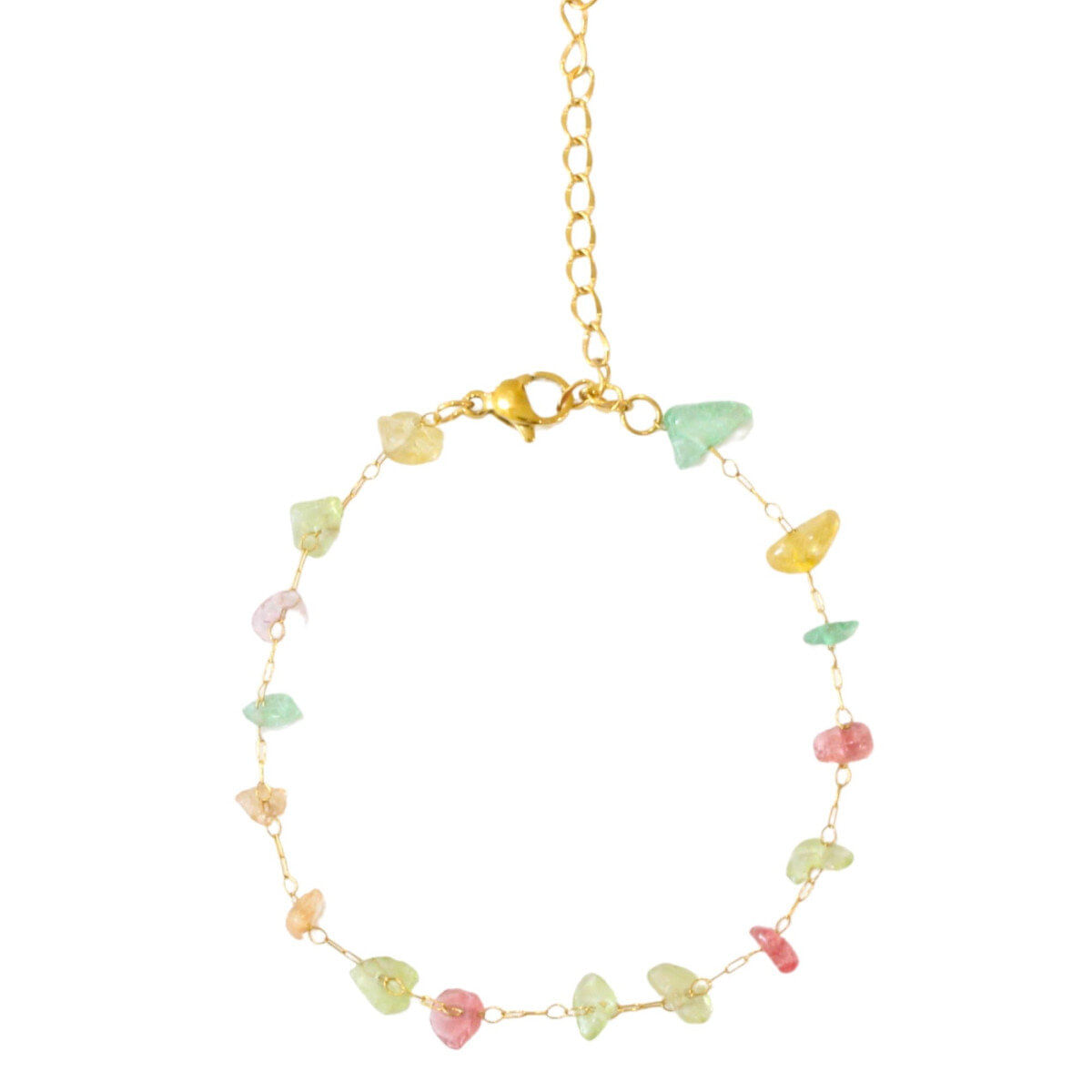 Pulsera con piedras Nuvi dorado PULS-942 D - La Marina Tienda en línea