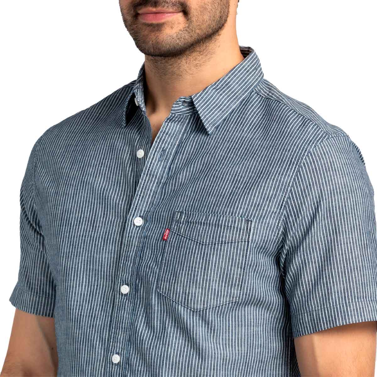 Camisa Levis azul para caballero 86627-0272