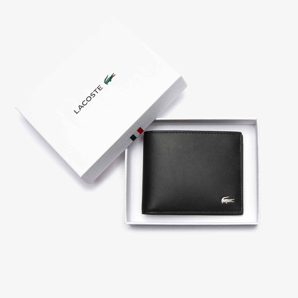 Cartera casual Lacoste para caballero negro nh1115fg - La Marina Tienda ...