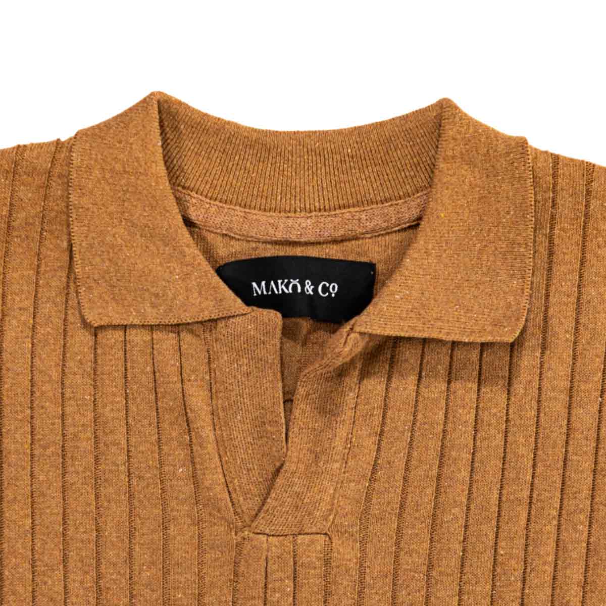 Playera tipo polo Mako & Co café para caballero MKHC0030 - La Marina ...