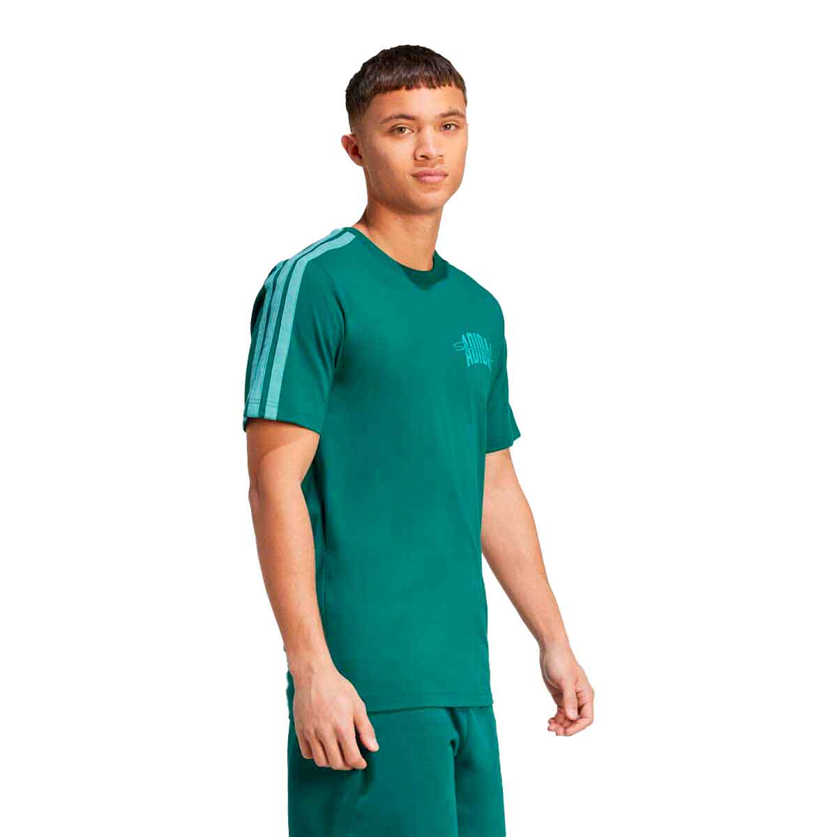 Playera deportiva Adidas verde para caballero JM6418