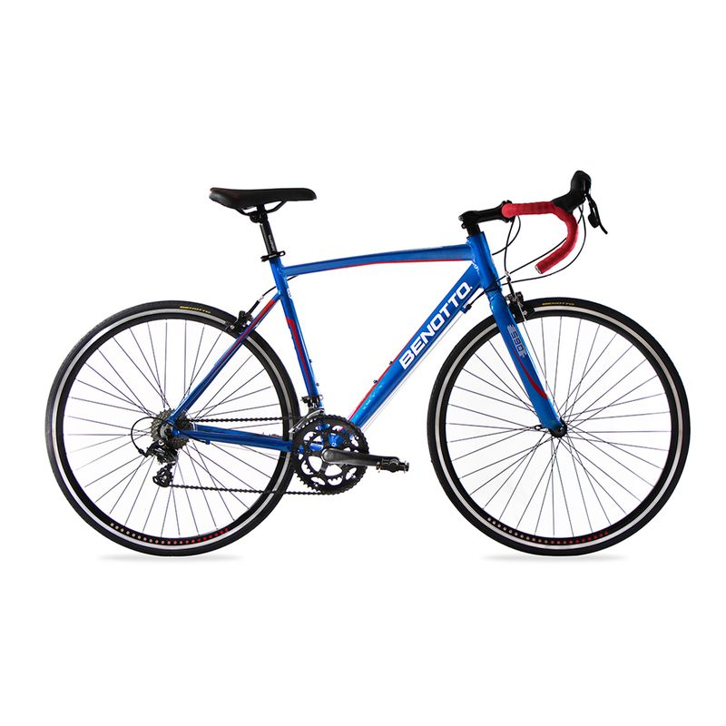 Bicicleta Benotto Ruta 590 R700 Aluminio 14V. Azul Metalico
