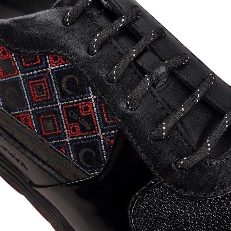 Tenis Urbano Para Caballero Franco Cuadra Negro 71KMTTS - La Marina