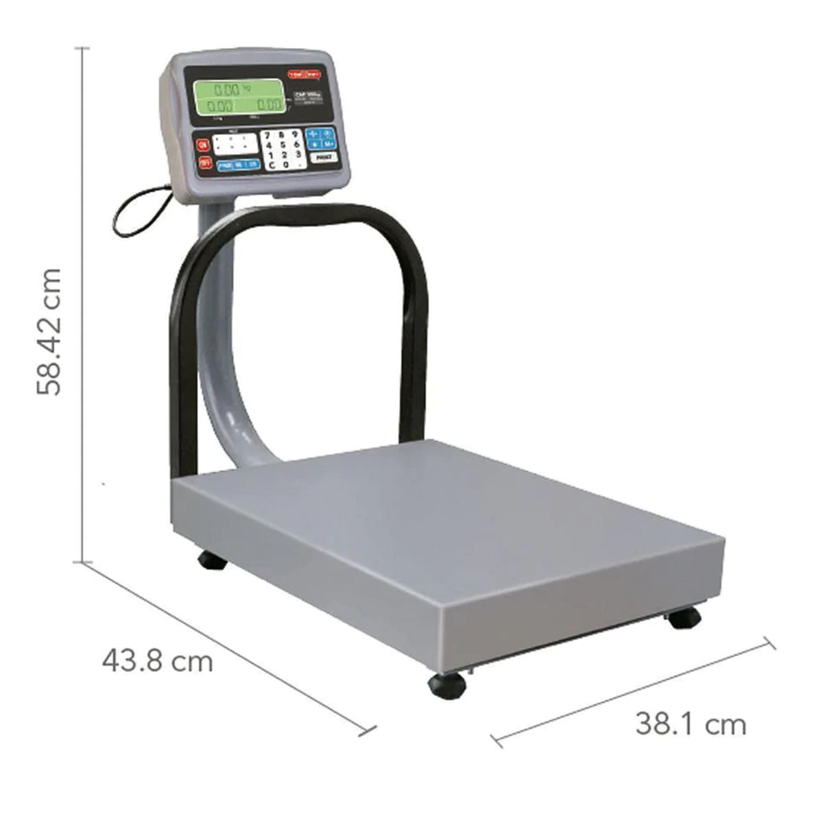 Báscula de recibo Torrey uso rudo batería recargable 150hrs 100kg ...