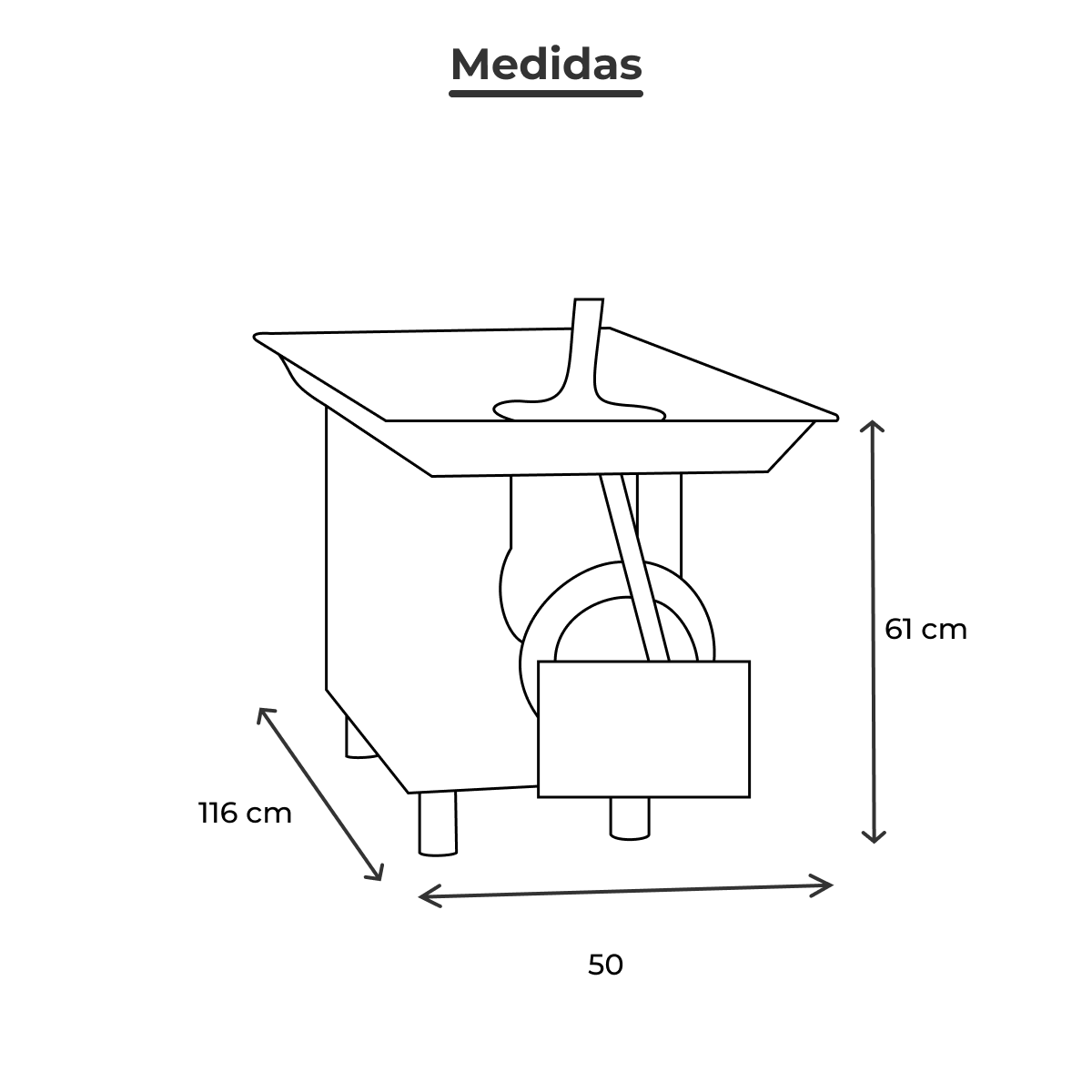 Molino industrial Torrey 3 hp 25kg monofásico acero inoxidable m32 ...