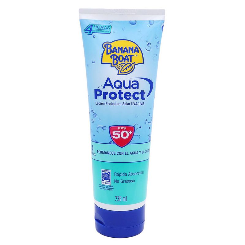 Protector Solar Banana Boat Aqua Protect FPS50 4 Horas 236ml BB-15 - La ...
