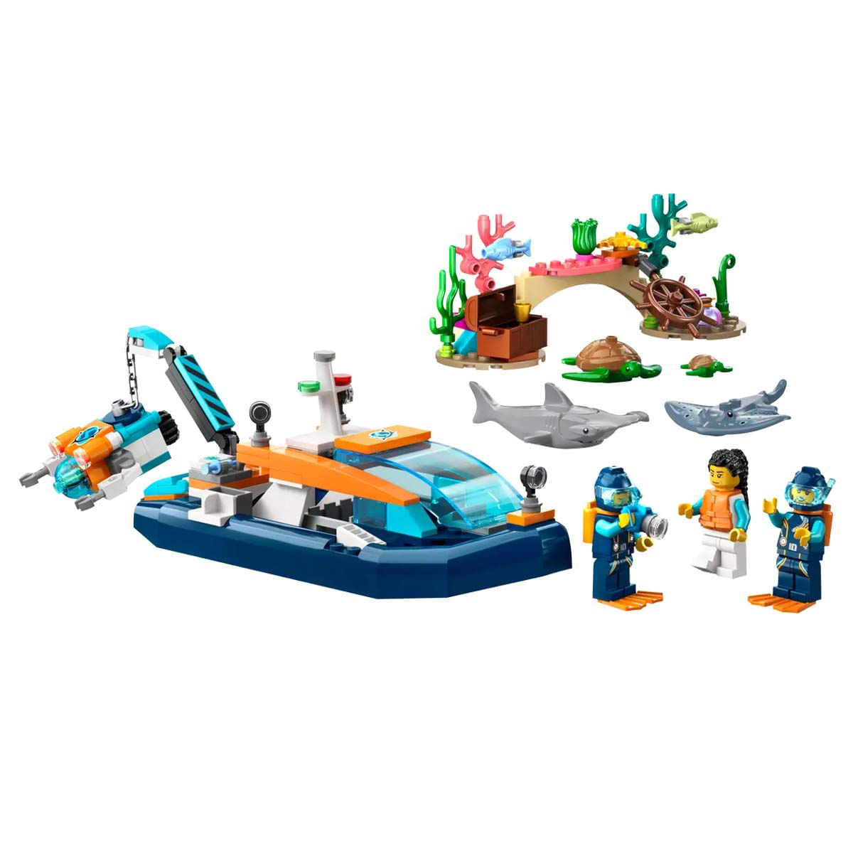 Armables para niños Lego barco de exploración submarina 60377 - La ...