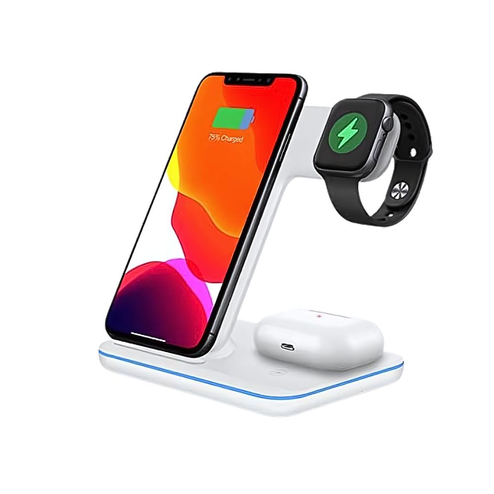 Cargador inálambrico qi Gadgets & Fun 3 en 1