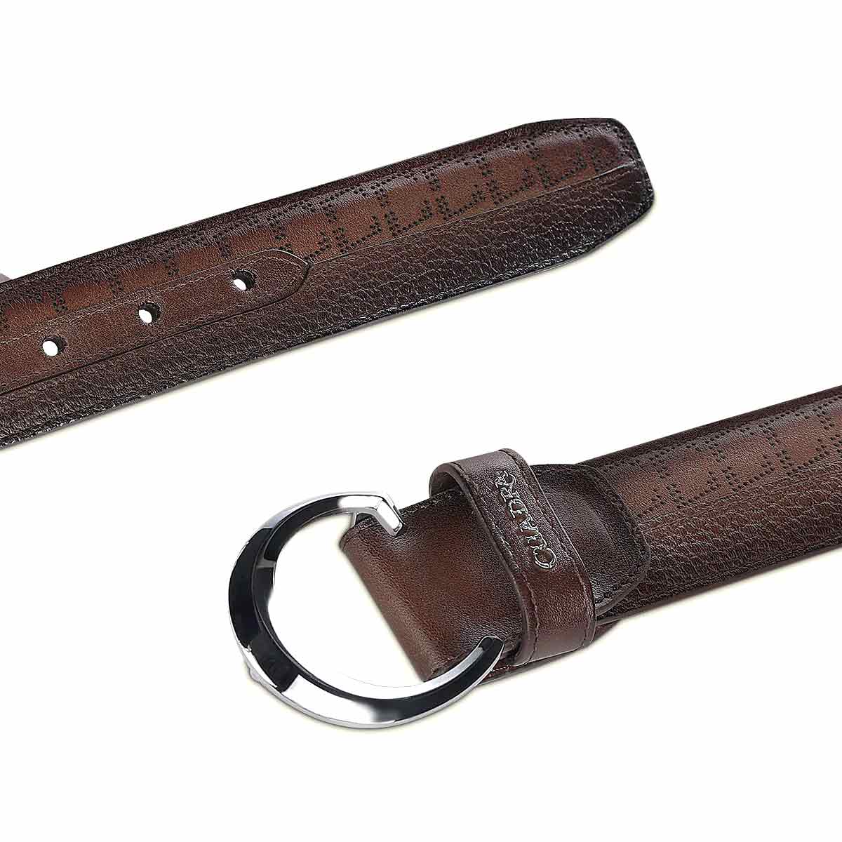 Cinturón Para Caballero Cuadra Café CS558RS